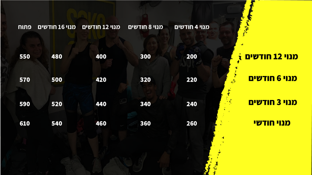 soko menu | SOKOGYM